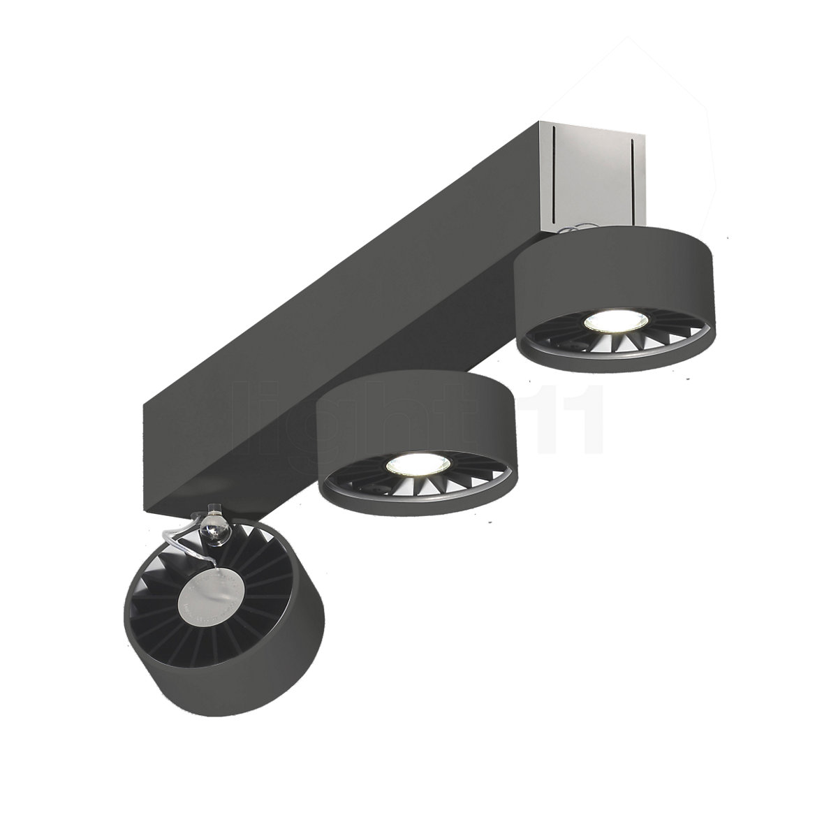 Absolut Lighting Basica Plafond-/Wandlamp 3-lichts LED