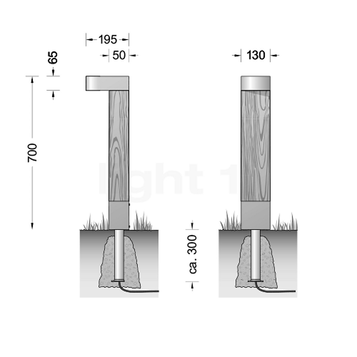 Bega 84480 - Pollerleuchte LED kaufen bei light11.de