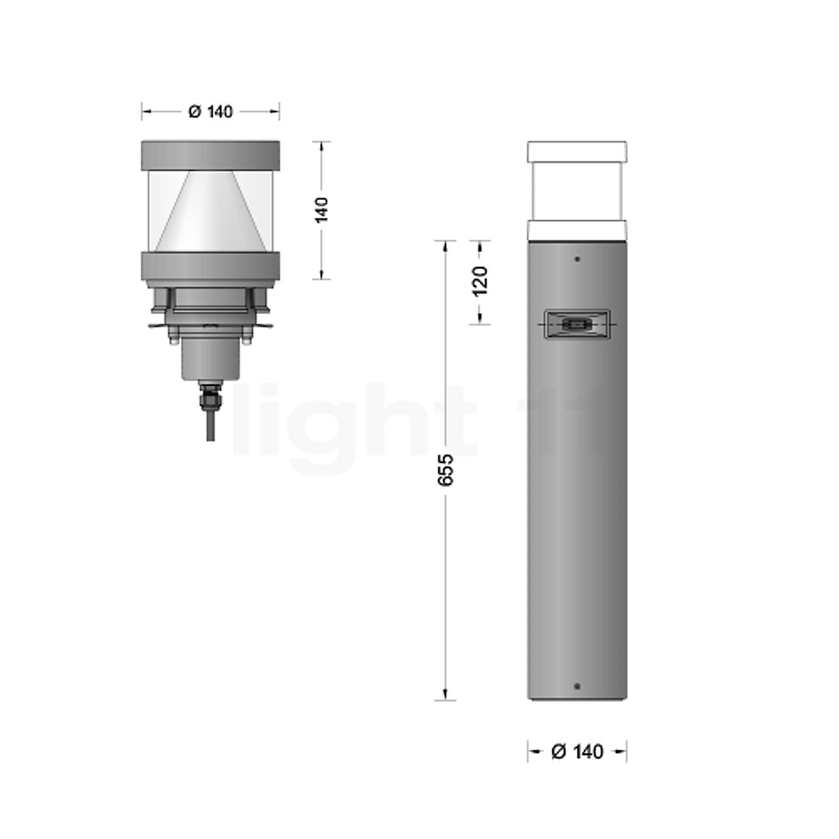 Buy Bega 99852 - System Bollard Light LED at light11.eu