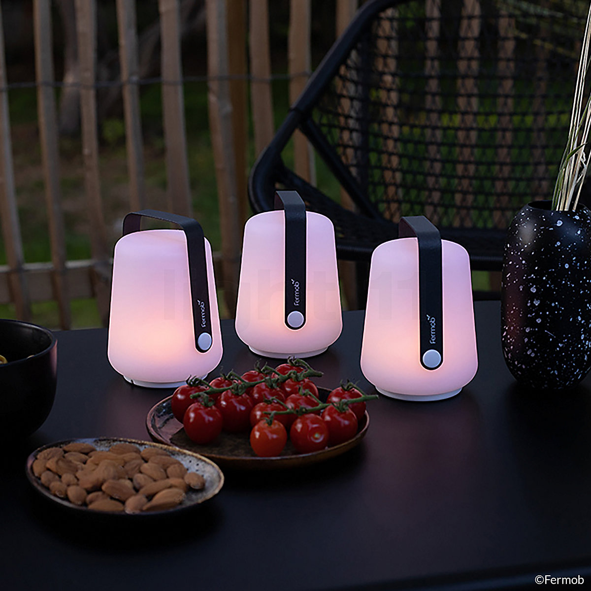 Lampe de table Fermob Balad 12 cm LED, lot de 3 - light11.fr