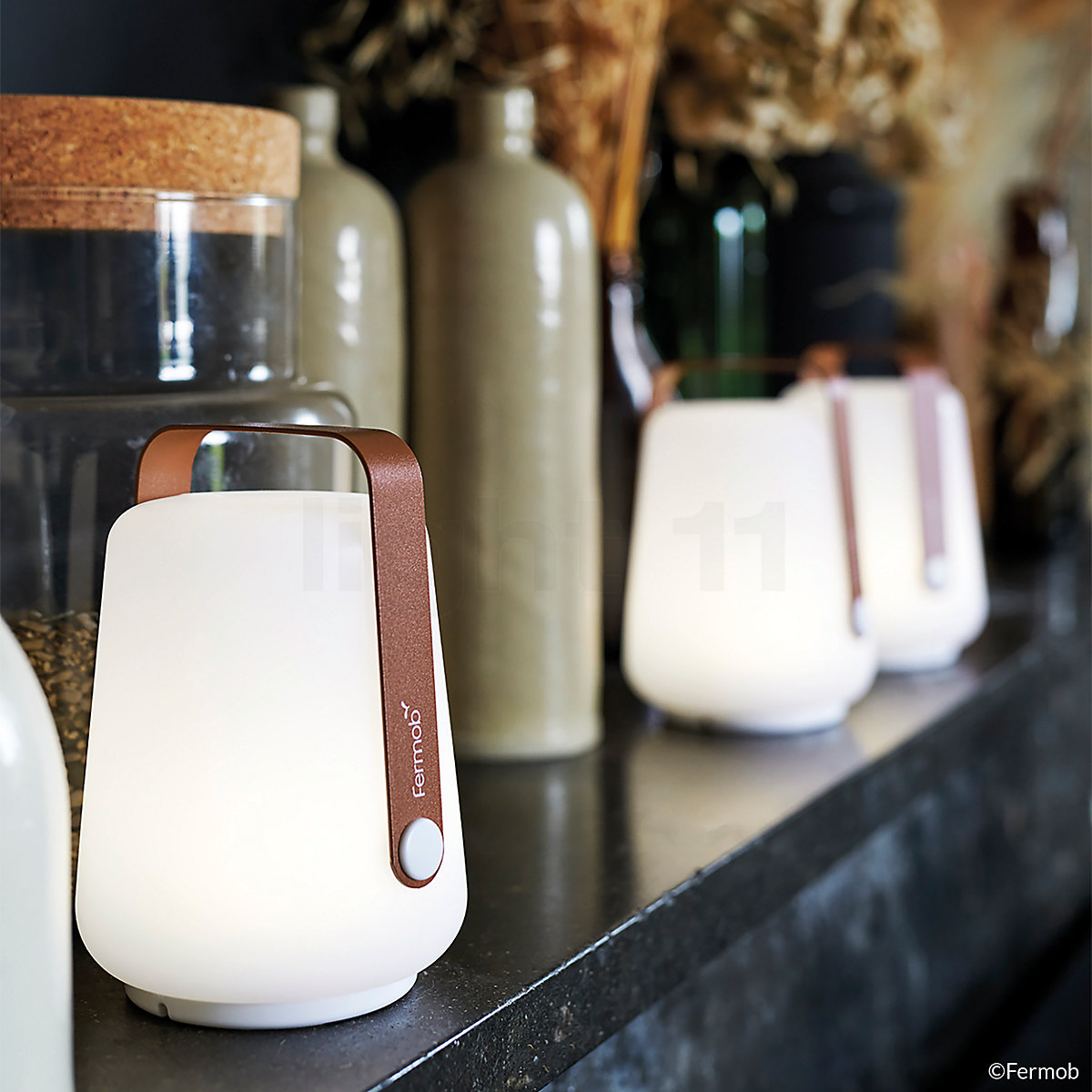 Lampe de table Fermob Balad 12 cm LED, lot de 3 - light11.fr