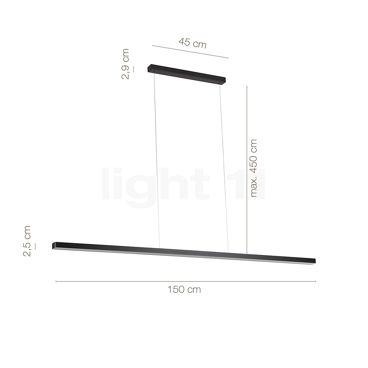 Flos Architectural Super Line Pendelleuchte LED, DALI
