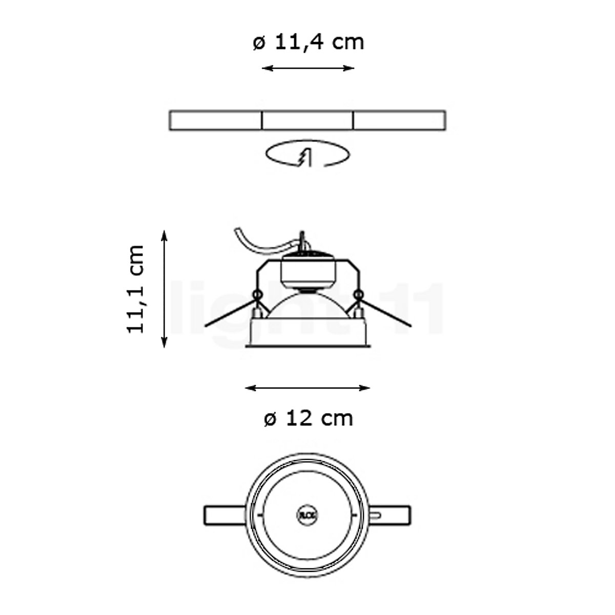 Buy Flos Wan Downlight Recessed Ceiling Light at light11.eu