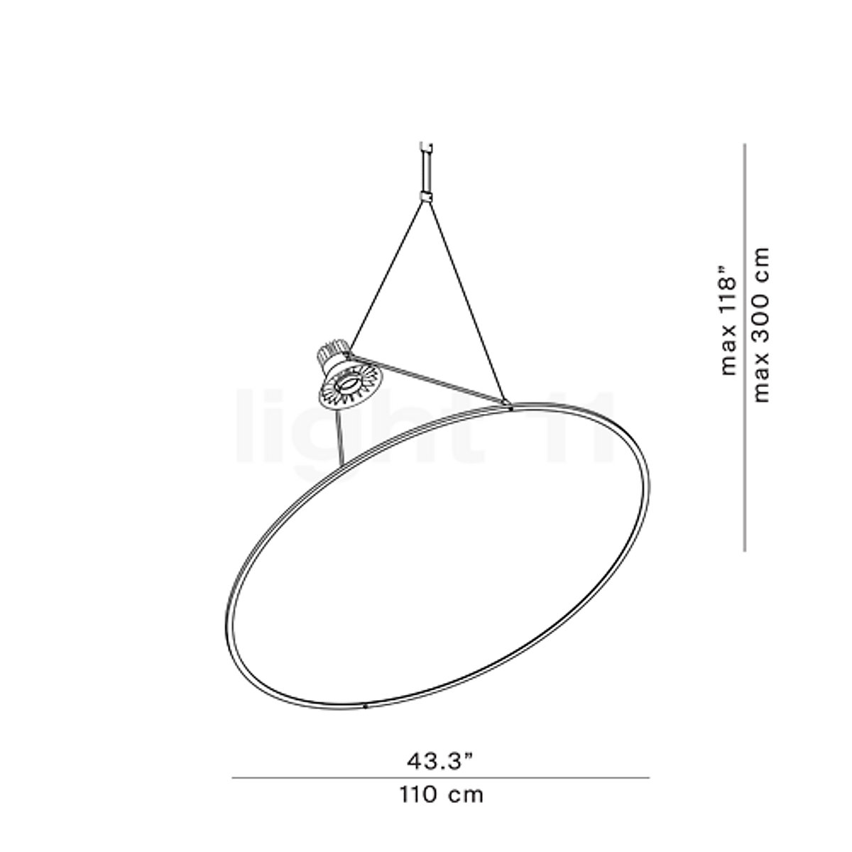 Buy Luceplan Amisol ø110 cm LED at light11.eu