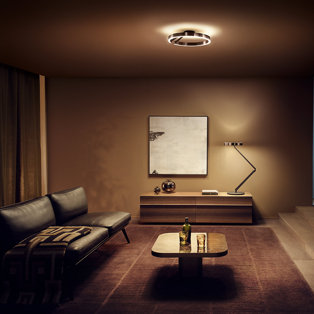 Buy Occhio Mito Aura 60 Wide Wall-/Ceiling light LED at