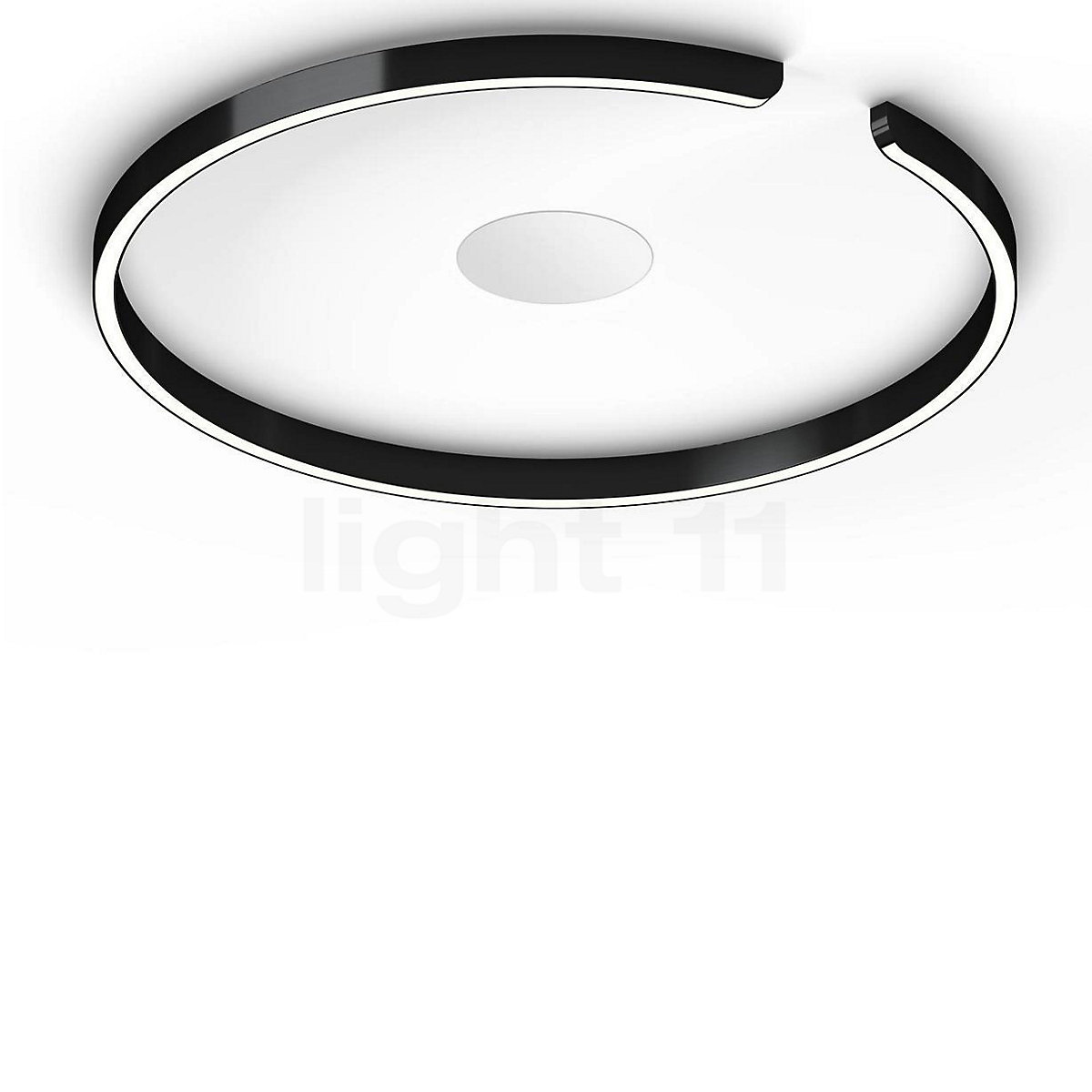 Buy Occhio Mito Soffitto 60 Flat Wide recessed Wall-/Ceiling Light LED at