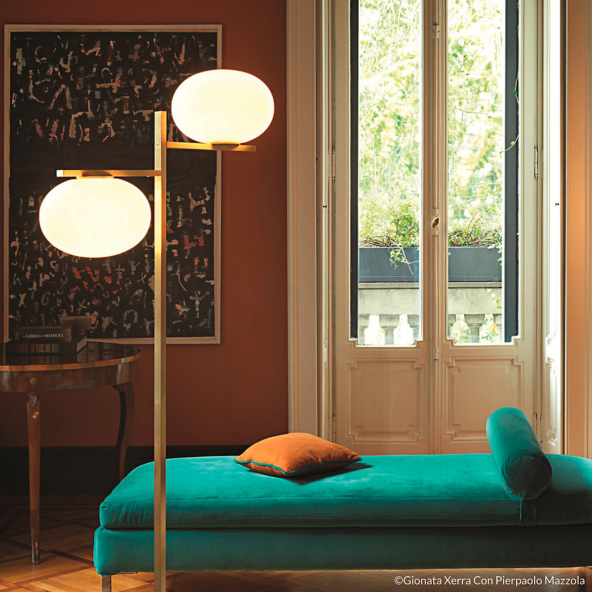 Oluce Alba Lampadaire 2 foyers en vente sur light11.fr
