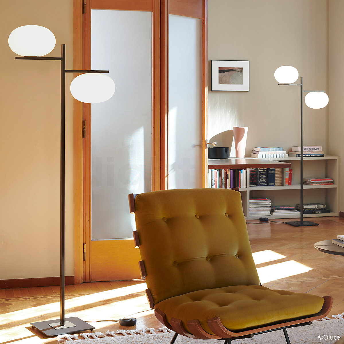 Oluce Alba Lampadaire 2 foyers en vente sur light11.fr