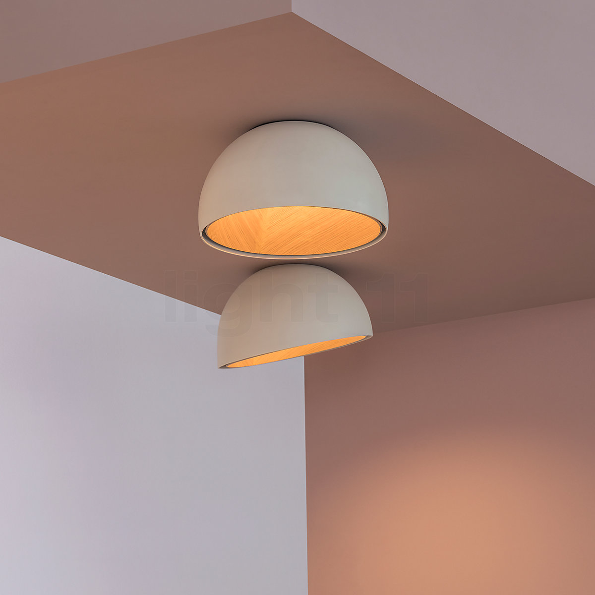 Buy Vibia Duo Ceiling Light LED asymmetric at light11.eu