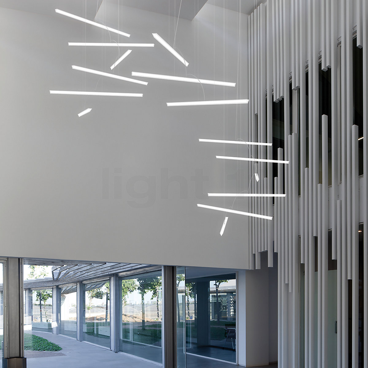 Buy Vibia Halo Lineal Pendant Light LED 6 lamps at
