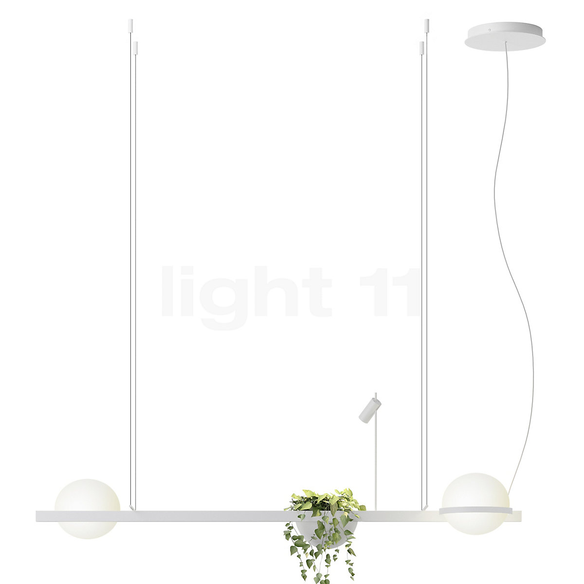 Buy Vibia Palma Pendant Light LED linear - 3 lamps at