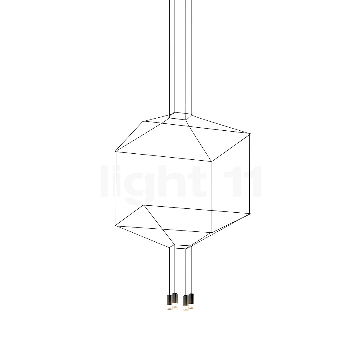 Vibia Wireflow Suspension LED 4 foyers - light11.fr